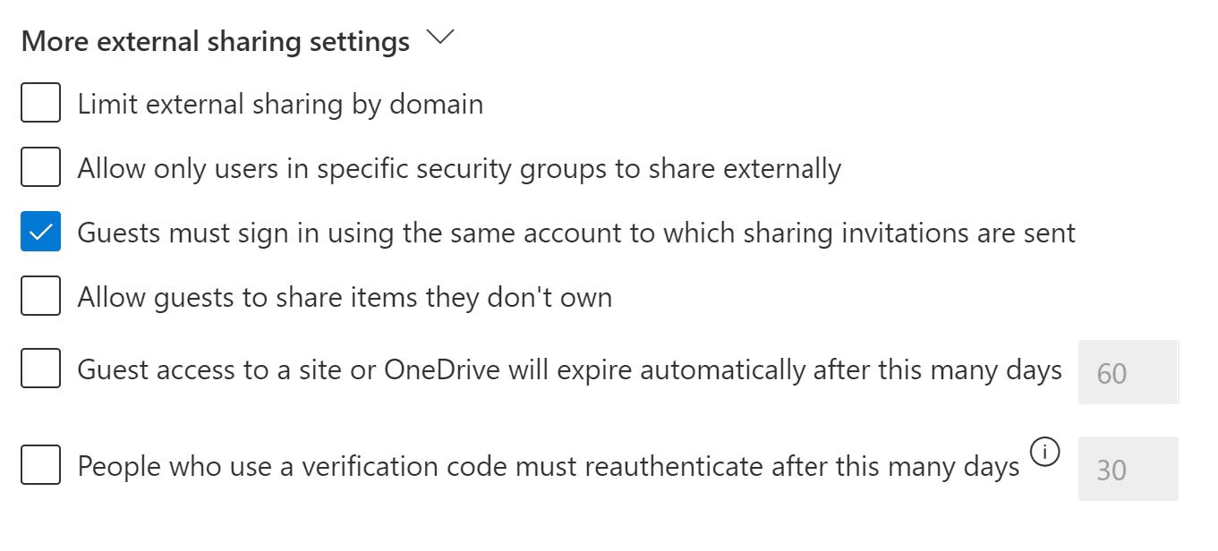 Microsoft 365 Sharing Settings | AgrenPoint Blog