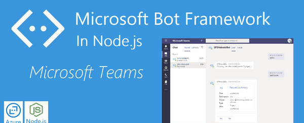 Bot Framework in Node.js - Microsoft Teams (Part 2) | AgrenPoint Blog